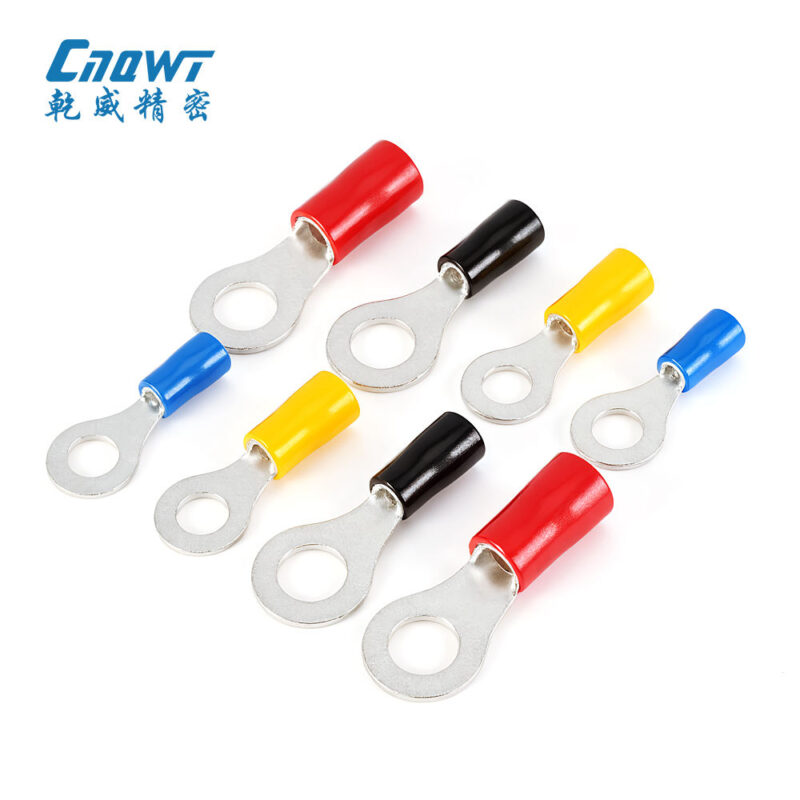 Insulated Electrical Crimp Ring Type Butt Connector Solderless Ground ...